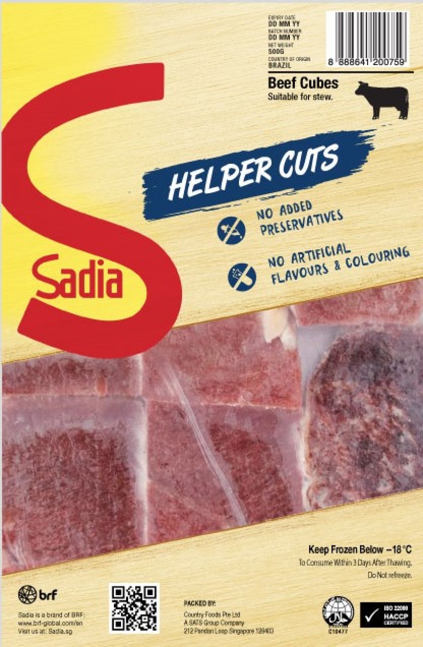 Buy Quality Frozen Beef Cubes Online | Sadia Singapore